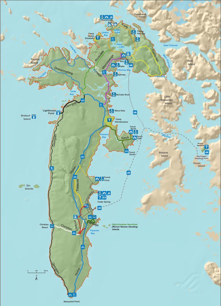 PC-Beausoleil-Island-Hiking-Trails-Map » I've Been Bit! Travel Blog